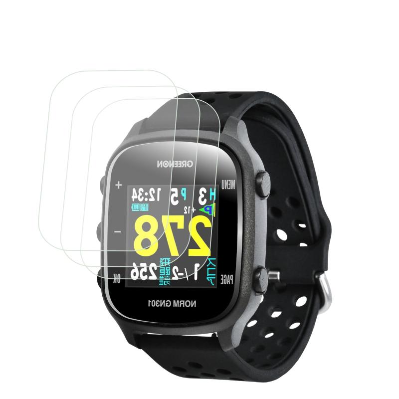 フィルム【3枚セット】THE GOLF WATCH NORM II Plus 対応 用のフィルム 保護フィルム【YLPINGAA】 高透過率 反射低減 指紋防止高感度気泡防止 極薄 撥水撥油 飛散防止 装着簡単 TPU製【対応機種】： TH...