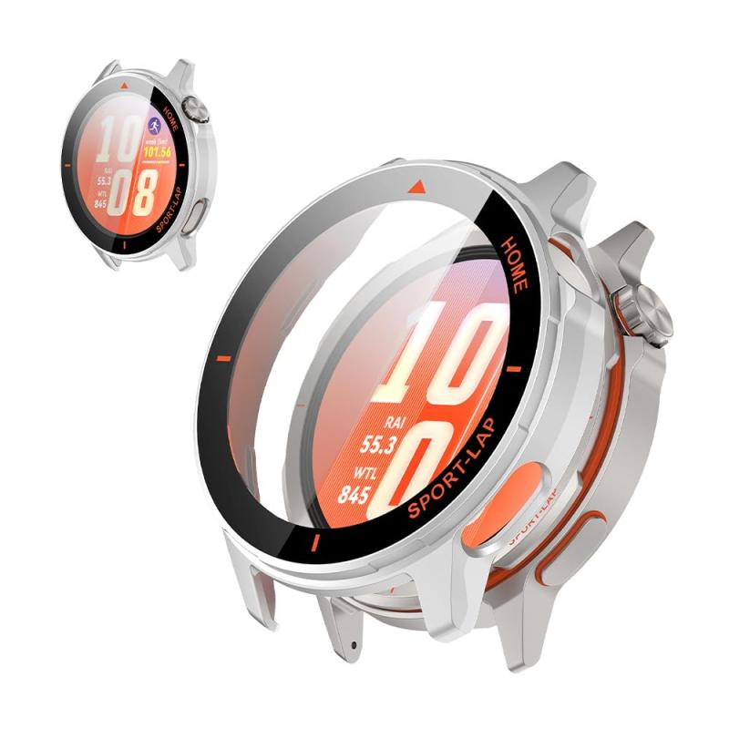 For HUAWEI WATCH GT Runner 2 保護フイルム一体型ケース カバー 【BAOLINTX】全面保護 PCフレーム+強化ガラスフィルム 一体型 高透過率 9H硬度 衝撃吸収 充電対応 薄型 脱着簡単 HUAWEI WAT...
