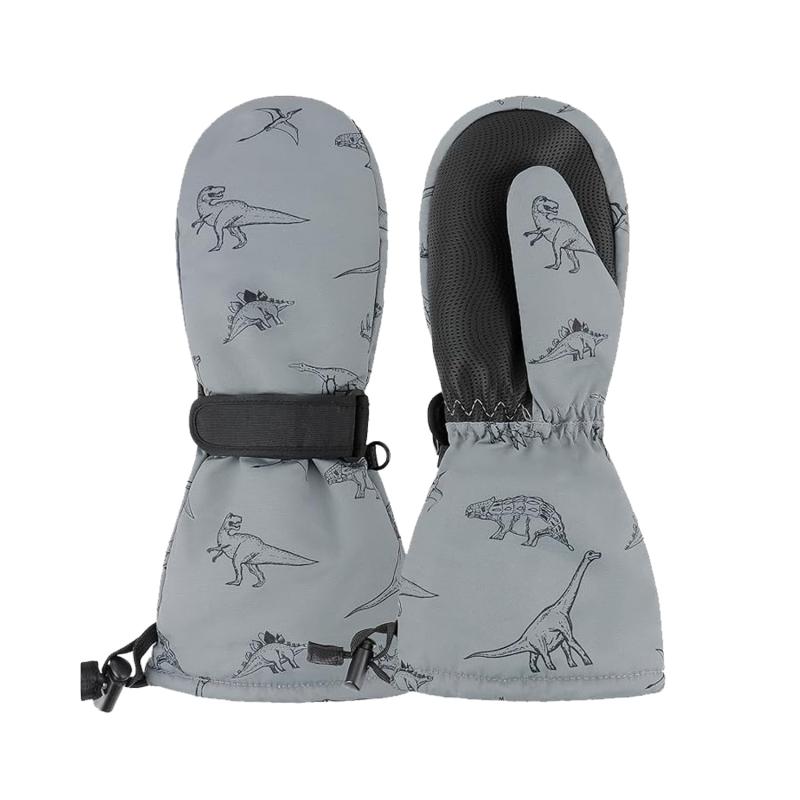 スキーグローブ 子供 スノーボード グローブ キッズ スキーミトン 子ども 手袋 防水 防寒 スノー手袋 てぶくろ 冬【撥水防水/暖かく裏起毛/防風保温/滑り止め/耐磨耗/紛失防止】 雪遊び・通⛄【保温性ならミトングローブ】ミトンタイプのグ...