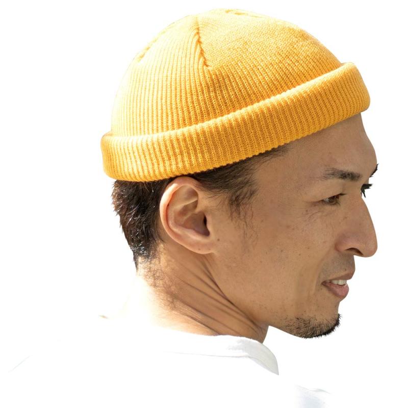 [ナコタ] Good Fit Short Beanie ウールショートワッチ フリーサイズ ニット帽 ワッチキャップ ビーニー ロールワッチ ニットキャップ 帽子 日本製【小さすぎず大きすぎない浅めなワッチキャップ】ニット帽だと大きすぎる、...