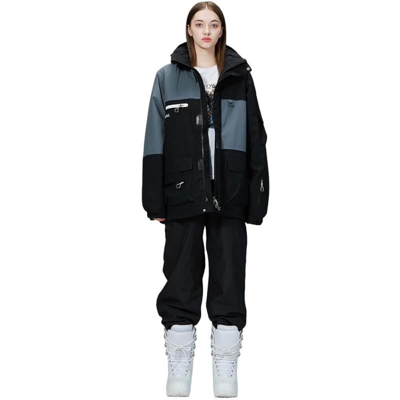 [HOTIAN] スノーボードウェア メンズ 上下セット スキーウェア レディース スノボウェア「5サイズ S～2XL・7カラー」耐水圧10000mm 撥水加工 スノーウェア ボードウェア 雪遊び ジャケット パン【撥水・保温】素材：ポリエ...