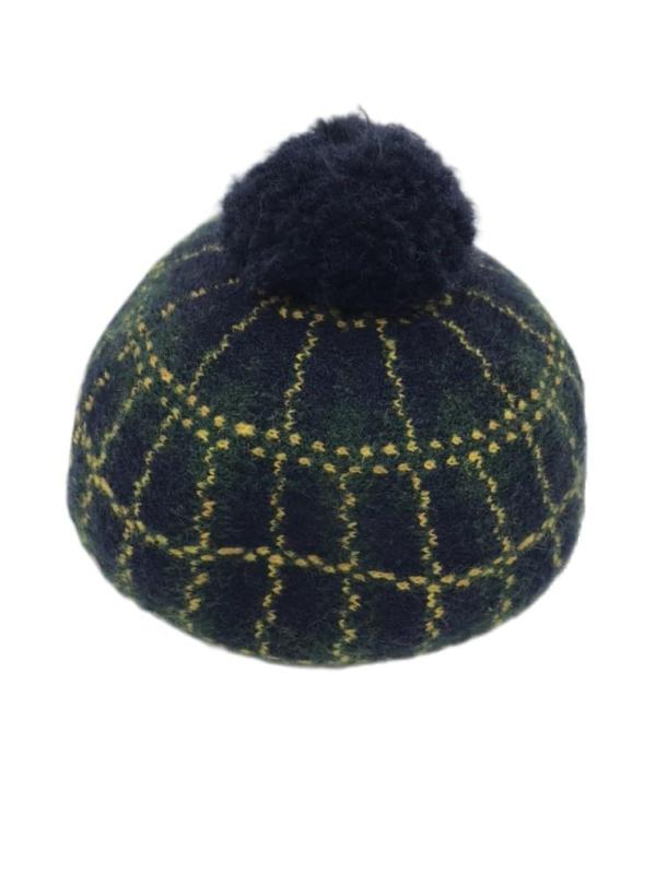 [センス オブ グレース] ベレー帽 TARTAN BERET KIDSサイズ調整, あごゴム付き
