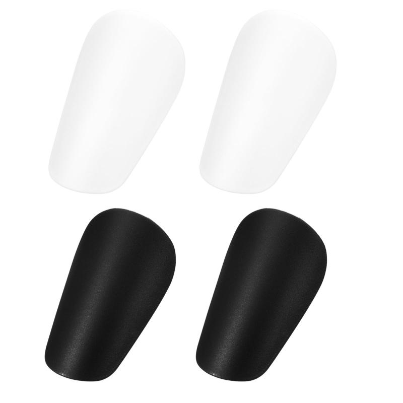 PATIKIL サッカーシンガード 4個 ミニすね当て ふくらはぎ保護具 すね当て 10x6 cm 成人男性 女性 サッカー選手装備 アスリート用 黒 &amp; ホワイトサイズ: ミニサッカーすね当て1セットを含むパッケージをお届けします...