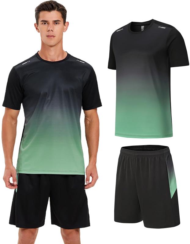 [Pablito] スポーツウェア メンズ 上下セット 半袖 ジャージ セットアップ 吸汗速乾 ランニング トレーニング 筋トレ ジム サッカー フットサル バスケ おしゃれ 運動着 半袖tシャツ ショート【商品説明】最高のパフォーマンスを...