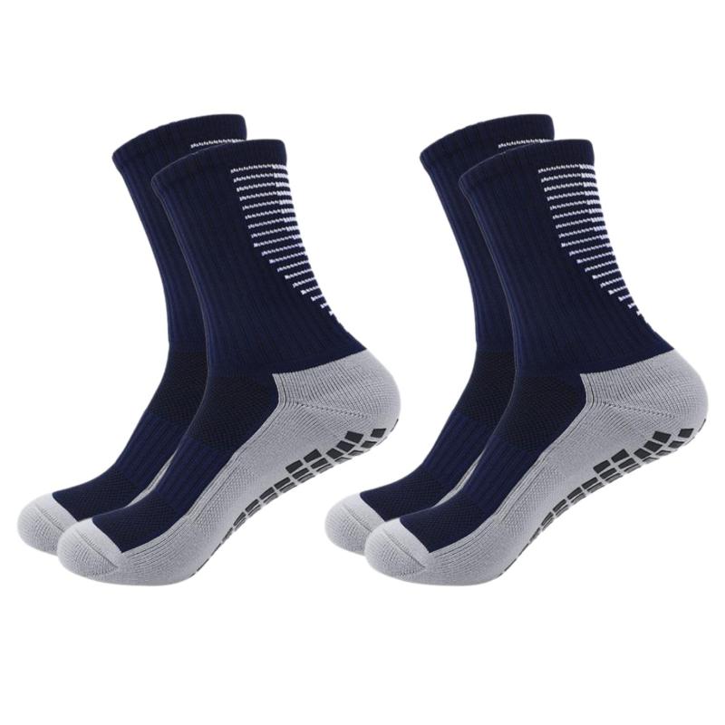 [SUMIYOSHI] サッカーソックス 2足組 23-28cm ソックス 滑り止めソックス 滑り止め靴下 グリップ付き スポーツ サッカー フットサル バスケットボール 転倒防止 ずれにくい 中厚手 防臭 抗菌 吸湿✅【走力アップ】 滑り...