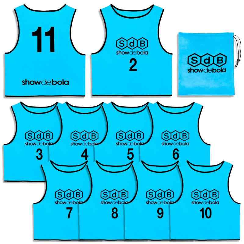 [show de bola] ショーデボーラ サッカー ビブス10枚セット(ゼッケン:2～11） SDB0005 軽量で剥がれない昇華プリントFINTAのブラジルサッカーのスピリットを受け継ぐShow de Bola（ショーデボーラ） から...