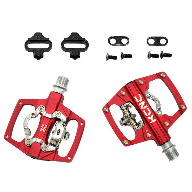 KCNC KPED09 Lightweight MTB Clipless Platform Pedals, Red, KPED09-CR-R, SK2119- Body : CNC AL6061 machined- Bearings: LS...