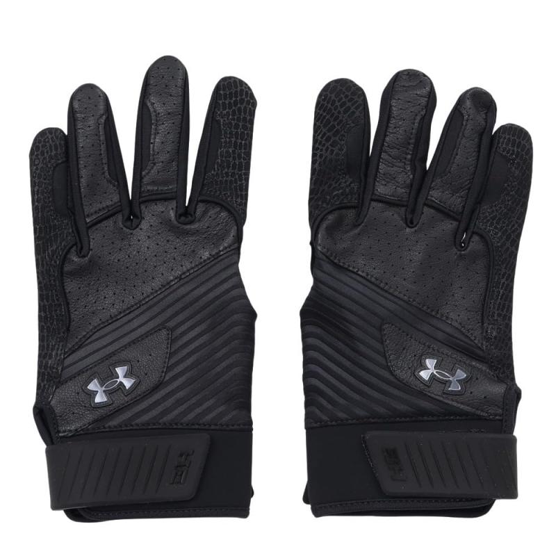 UA Harper Pro Gloves 24 Black/Black/Metallic Gun Metal XLブライスハーパー着用のシグネチャーバッティンググローブ詳細、フィット感、感触、サポートなど、ハーパー本人のインサイトとフィード...