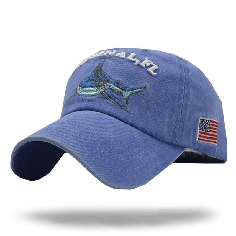 WHITE FANG(ホワイトファング) 帽子 ヴィンテージ ダメージ キャップ サメ シャーク おもしろ ワッペン メンズ CA225サメ シャーク の ユニーク な ワッペン デザインの カジュアル アメカジ キャップ ヴィンテージ感を...