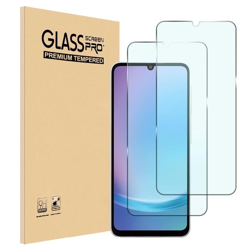 ShellChic For Galaxy A25 ガラスフィルム スマートフォン 専用フィルム 指紋防止 Galaxy 対応 携帯電話フィルム 耐衝撃 【2枚入り】撥水強化ガラスフィルム 硬度9H 高透過率 高感度タッチ液晶保護 1. 専用...