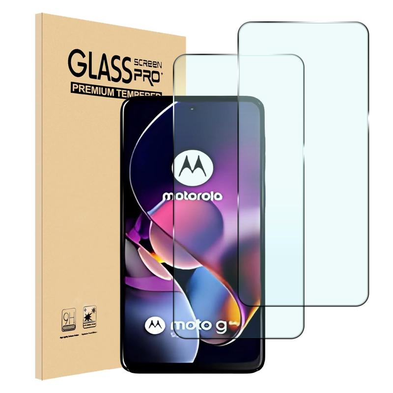 ShellChic For motorola moto g64y ガラスフィルム スマートフォン 専用フィルム 指紋防止 motorola 対応 携帯電話フィルム 耐衝撃 【2枚入り】撥水強化ガラスフィルム 硬度9H 高透過率 高感度タッチ...