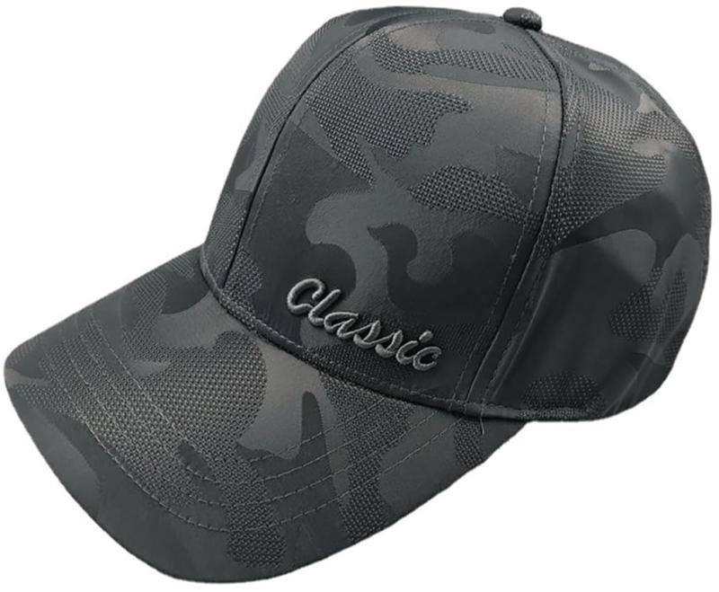 [Spargel] メンズ キャップ 大きいサイズ（最大65cm） 深め 帽子 カモフラ ベースボールキャップ 迷彩 黒 グレー深めにかぶれる大きいサイズのベースボールキャップです。同じトーンでデザインされたさりげないカモフラ柄が特徴。裏地...