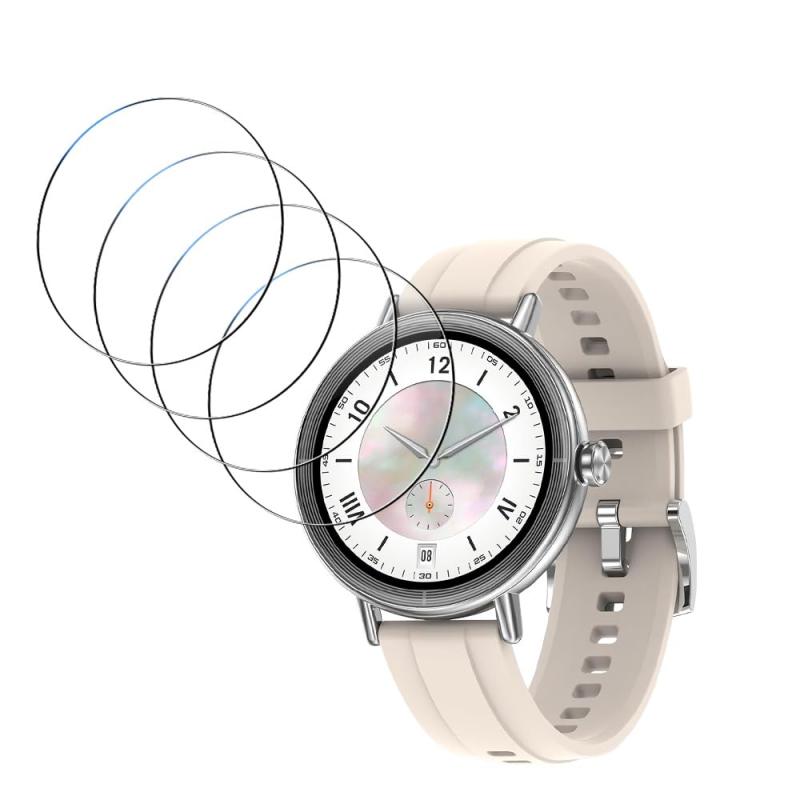 【4枚セット】For スマートウォッチ SAIKATI 1.27インチ 保護フィルム 【BAOLINTX】TPU製 全面保護 撥油性 指紋防止高感度 装着簡単 24時間内気泡自動消え 反射低減 高透過率 SAIKATI スマートウォッ【対応...