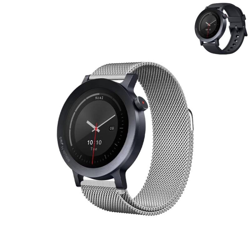 [SUNZHXIN] 【磁気式】 For CMF by Nothing Watch 3 Pro 1.43インチ バンド 交換ベルト 22mm 通気性良好 調節可能 肌触り良好 防水 防汗 簡易装着・取り外し可能 おしゃれ 男女兼用 CMF ...