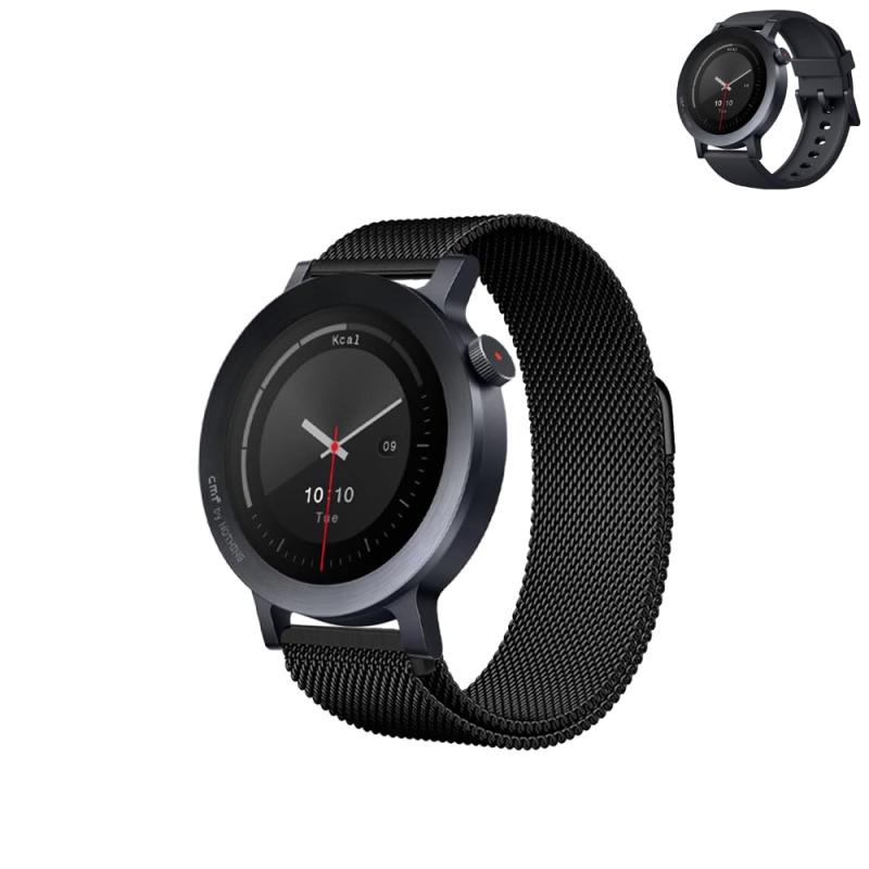 [SUNZHXIN] 【磁気式】 For CMF by Nothing Watch 3 Pro 1.43インチ バンド 交換ベルト 22mm 通気性良好 調節可能 肌触り良好 防水 防汗 簡易装着・取り外し可能 おしゃれ 男女兼用 CMF ...