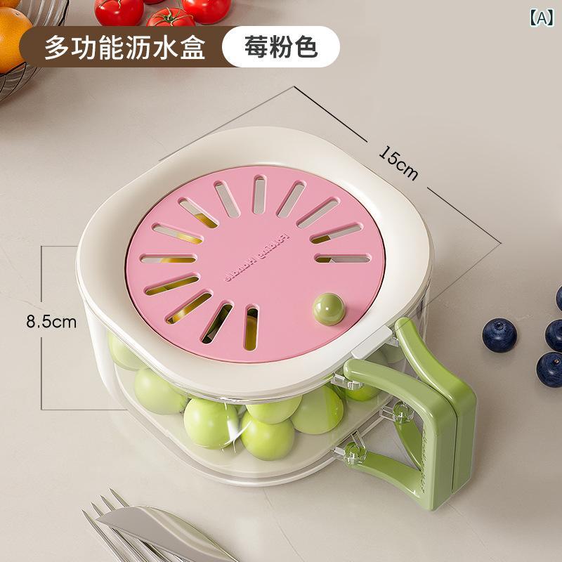 果物や 野菜を 洗う ための 蓋 付き多 機能 排水 バスケット 家庭 用 折りたたみ ハンドル キッチン 二 層 フルーツバスケットツーインワンORIGIN: TAIZHOU商品番号: MET-3001ブランド: JOINT価格帯: 5～...