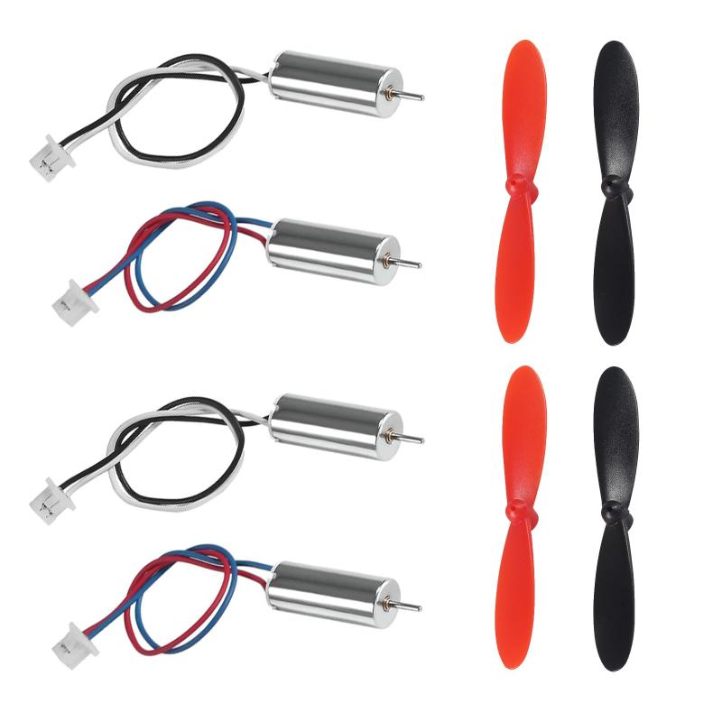 DIANN 4pcs 615 Coreless Motor 3.7V 6x15mm Brushed Motors + 4pcs 45mm CW CCW Propeller Compatible with FPV RC Quadcopter6...
