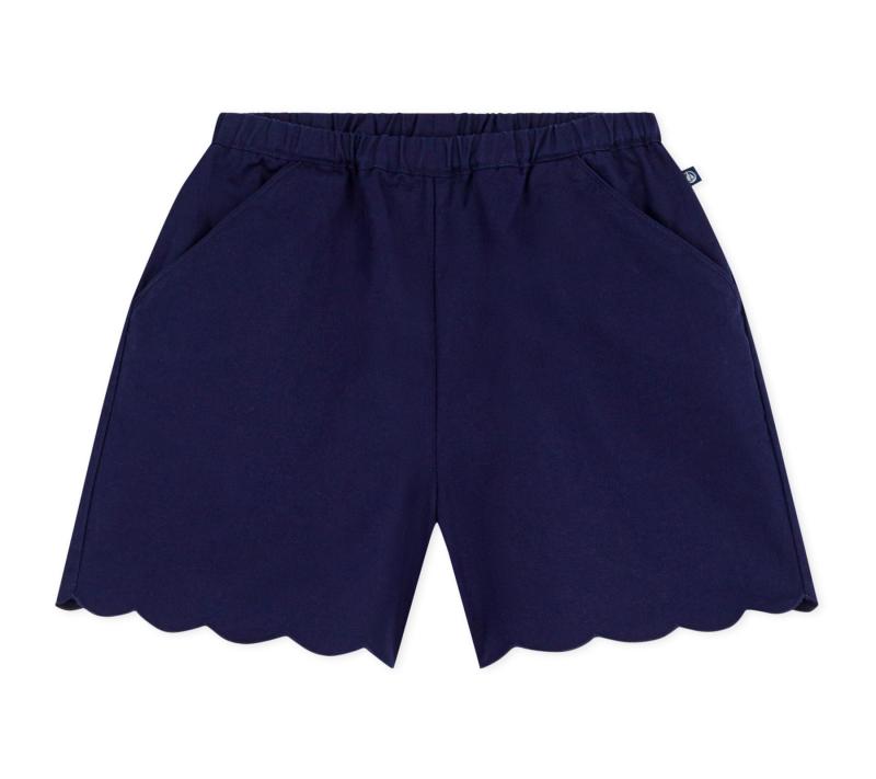[プチバトー] ギャバジンショートパンツ A0FANA ブルー 5才 110cm[原産国]: マダガスカル[商品スペック]: SIZE:3才 95cm 着丈:21cm ウエスト:22.9cm/SIZE:4才 104cm 着丈:24cm ウエ...