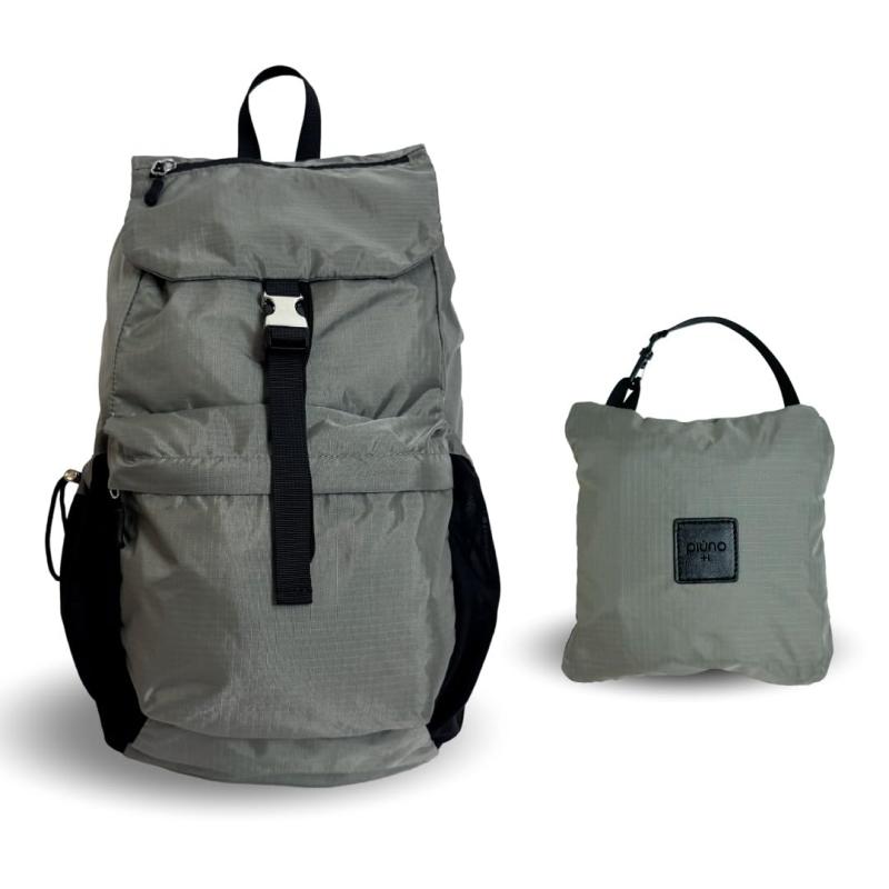 [piuno] スリングバッグとリュックを瞬時にアレンジたためる2WAYバッグ「SLINGPACK」シーンに合わせて使い分けられる 2WAYバッグたたんで持ち運べるパッカブルモデルガバッと開くドローストリング開閉撥水リップストップ素材を採用