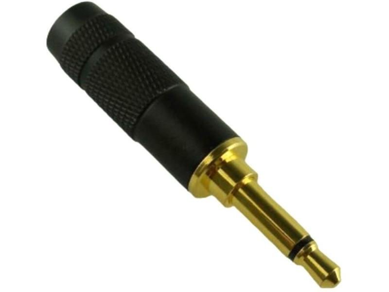 3.5mm ミニプラグ フォーンプラグ フォンコネクタ ハンダ式 自作用 金メッキ 2極 A ブラックハンダで配線を固定するタイプです。サイズ：全長約4.2cm×直径0.8cm内径：6mm　重量：約5gパッケージ：クリスタルパック　海外輸入品