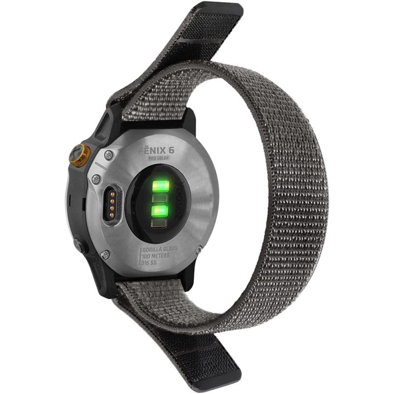 YOCAHU QuickFit 22 mm for Garmin Fenix 8 47mm / epix Pro 47mm, Fenix 7 Fenix 6/ Fenix 5/ Fenix 5 Plus/Fenix 6 Pro 編みナイロン...