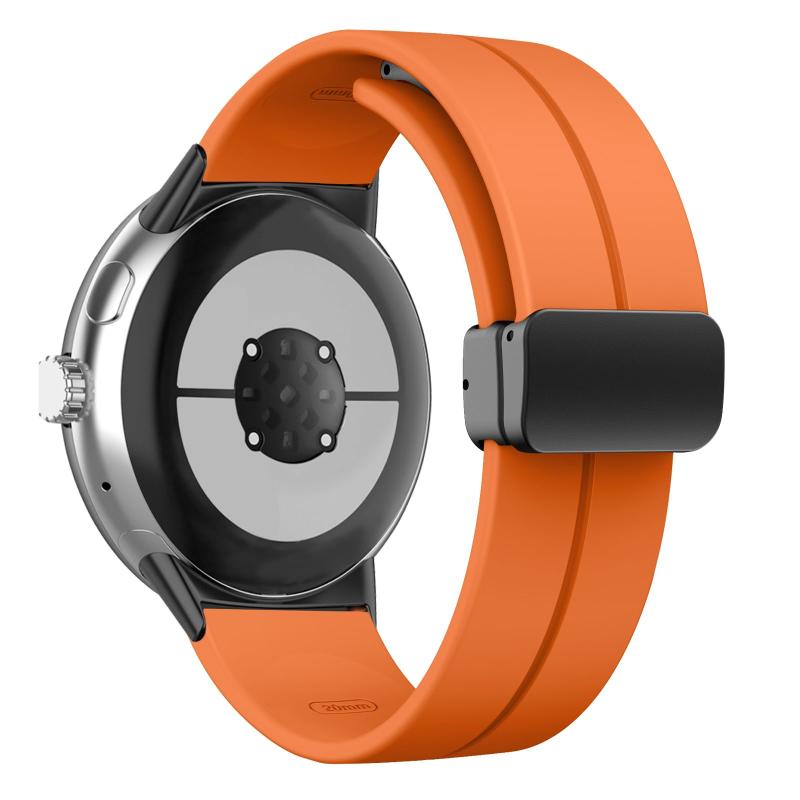 [RoSoki] バンド Google Pixel Watch 3 45mm 対応 シリコン製 スポーツ ストラップ 替えバンド 交換ベルト磁気付き 装着簡単 柔らかい 腕時計ストラップ[ 対応機種 ] Google Pixel Watch...