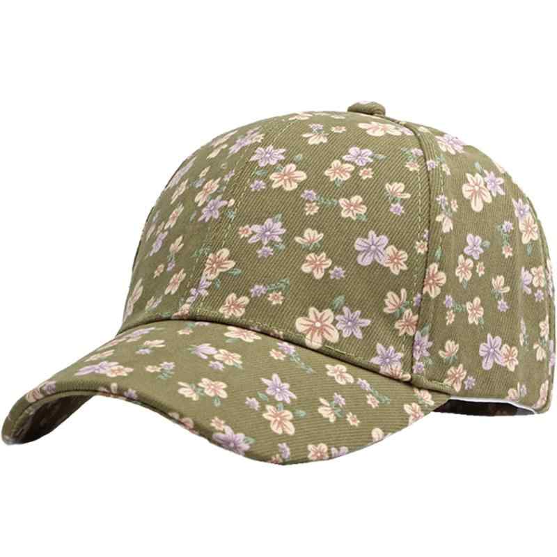 [ホワイトファング] 帽子 野球帽 ガーリー キャップ ツバ 花 フラワー カジュアル かわいい ポップ レディース CZ127小さな花がたくさん散りばめられたデザインが可愛らしい レディース カジュアル デザインキャップ。女性らしいガーリ...