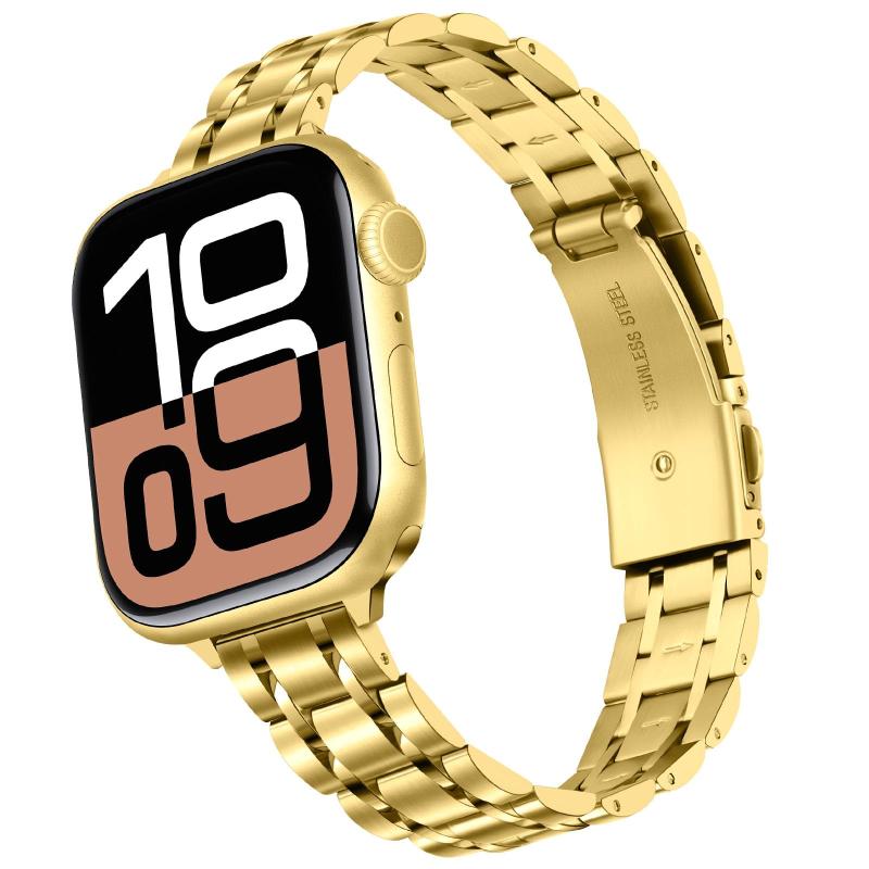 [HITZEE] 薄い金属 Band コンパチブル Apple Watch バンド 49mm 46mm 45mm 44mm 42mm 41mm 40mm 38mm 女性用スリムステンレススチールバンド Apple Watch Ultra 2...
