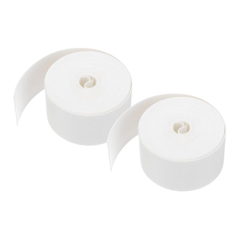 PATIKIL ラケットヘッド保護テープ 1-3/8" x 16.4" 2パック テニスラケットテープ PUラケットヘッドフレームガードステッカー テニスラケット ピクルボールパドル用 ホワイトカラー: ホワイト; 素材...