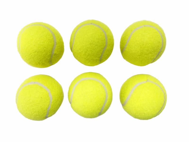 硬式テニスボール 6P ノンプレッシャーボールサイズ:φ約63mm素材:天然ゴム、ポリエステル