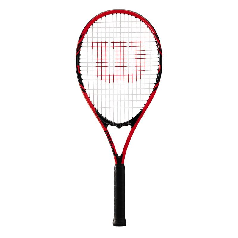 Wilson Federer 大人用 ガット入りテニスラケットアークテクノロジーにより、より高い安定性を発揮し、コントロール性を高めます。穴あきグリップで涼しく快適。パワーストリングがパワーを向上。ストップ ショック パッドがラケットの振動...