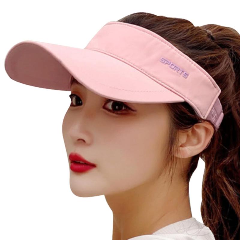 [バズ セレクション] サンバイザー 帽子 ゴルフスポーツ カジュアル シンプル つば長 レディース CAP453流行りのマカロンカラーのサンバイザー。ピンクの刺繍ロゴがさりげなく可愛さを演出します。コットン素材で触り心地もよく、通気性も抜...