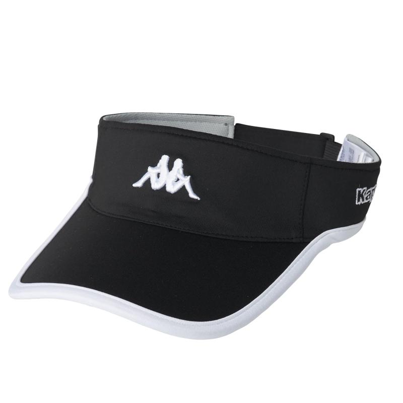 Kappa(カッパ) サンバイザーOMINIロゴ 644921レディース無地ベースにKappa OMINI ロゴを控えめに配置したサンバイザー。季節やコーデを問わず使いやすいデザインです。