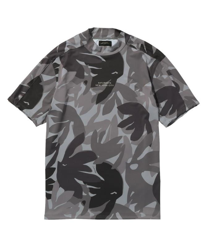 [サタデーズ ニューヨークシティ] シャツ Flower Tech Shirt レディースサイズ (cm) : L : 着丈 : 71・肩幅 : 46・バスト : 106・そで丈 : 22.5カラー : ベージュ (27)素材 : 本体 :...