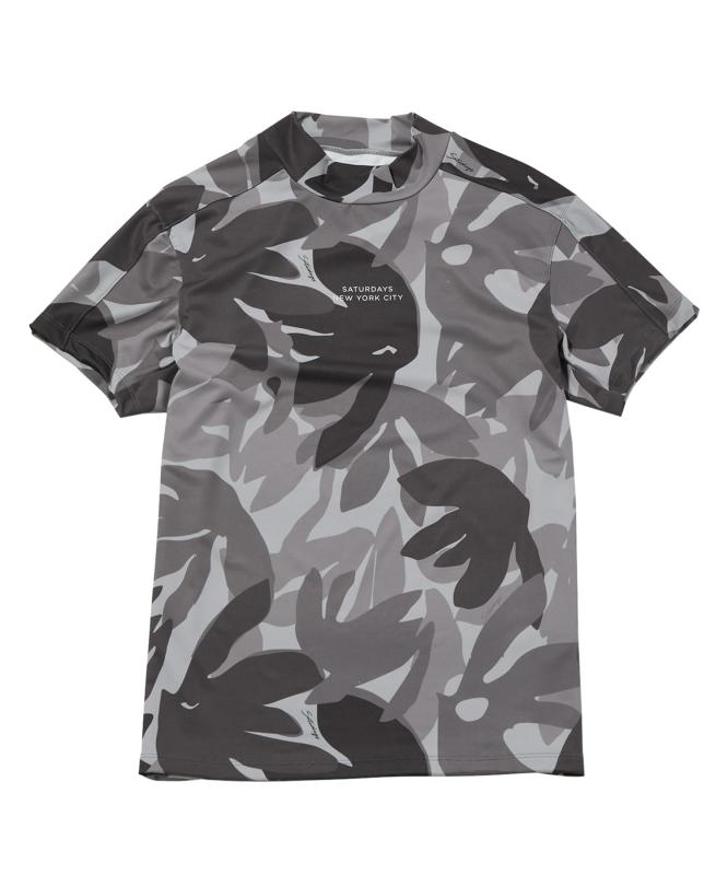 [サタデーズ ニューヨークシティ] シャツ Flower Tech Mock Shirt | WOMEN レディースサイズ (cm) : M : 着丈 : 65・肩幅 : 41.8・バスト : 94・そで丈 : 17.5カラー : ベージュ...