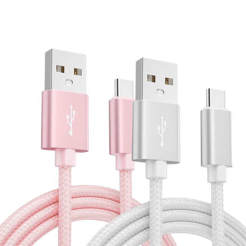 FamGift【2本セット＆2m】 ナイロン編み USB Type C ケーブル 高速転送 高耐久性 充電器 急速充電 高耐久 USB ケーブル Android for iP-hone 16/15 Pro/Plus/Pro Max、Ma c...