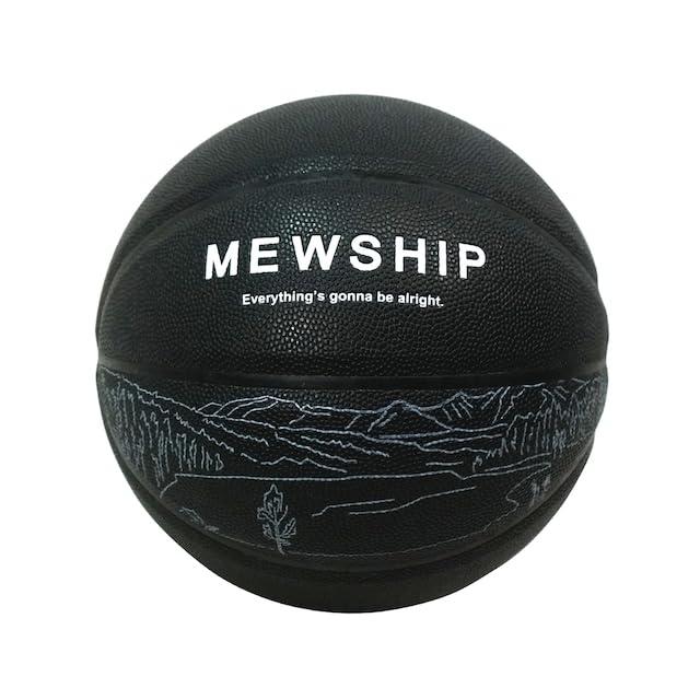 MEWSHIP "Lake of zone" Basketball バスケットボール size:7 合成皮革 MS09 BLACK合成皮革7号球室内用