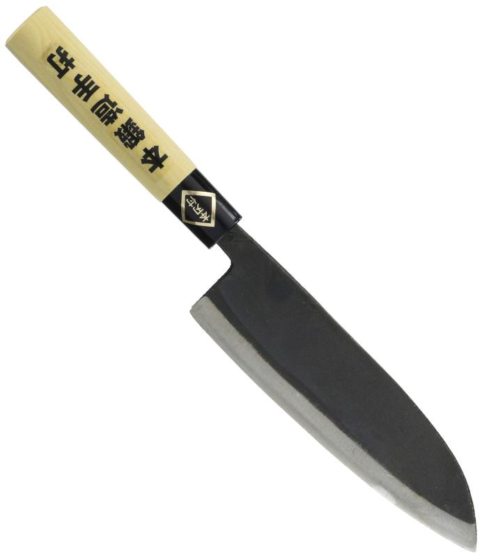 長雲斎 土佐産 黒打ち三徳(万能)包丁 165mm30.5用途:肉、魚、野菜向け包丁刃渡り:165mm柄長:95mm刃形状:両刃研ぎ直し:可能食器洗浄機:使用不可サビ防止方法:汚れや水分を拭き取り保管