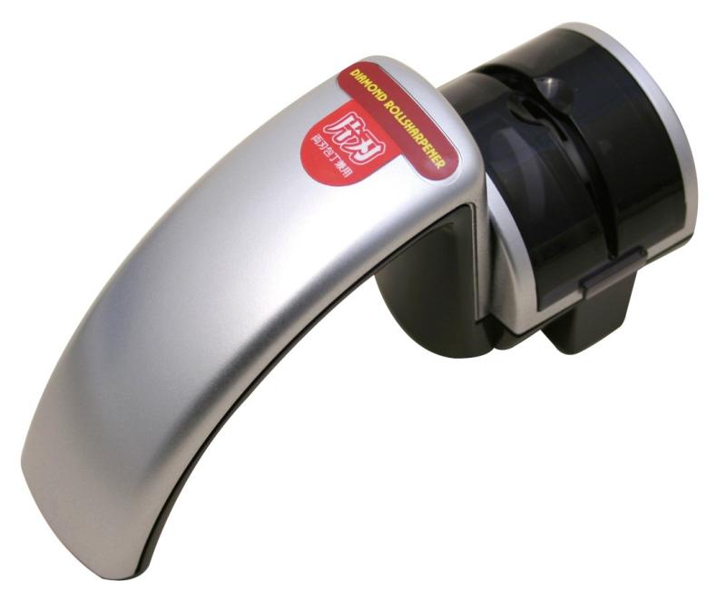 スエヒロ 庖丁とぎ器 ダイヤモンドロールシャープナー KC-130外寸 :148×67×H70mm製品重量:115g材質:本体:ABS樹脂・フタ:AS樹脂・セラミックローラー:焼成品・ダイヤモンドローラー:電着ダイヤ#1000(ダイヤモンド...