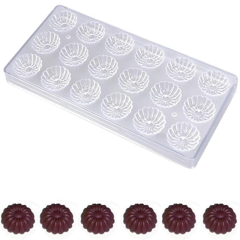 DEVENTORZ チョコレート型 チョコレートモールド 透明 3D ケーキモールド 半球チョコレートのモールド ポリカーボネート チョコレート型 クリア ハード プラスチック 製菓道具 氷格子 モール