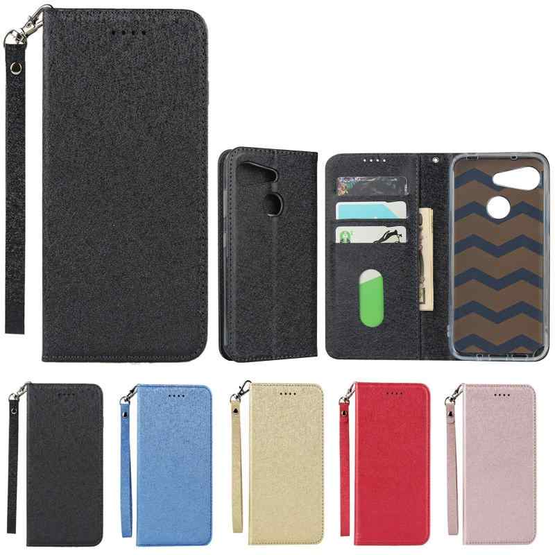 Eastwave for Android One S6 ケース for GRATINA KYV48 対応 手帳 ストラップ付き PU皮革 明るい色 内蔵マグネット 携帯カバー カードポケット スタンド機能 便利 ブラック【機能性(1)】：f...