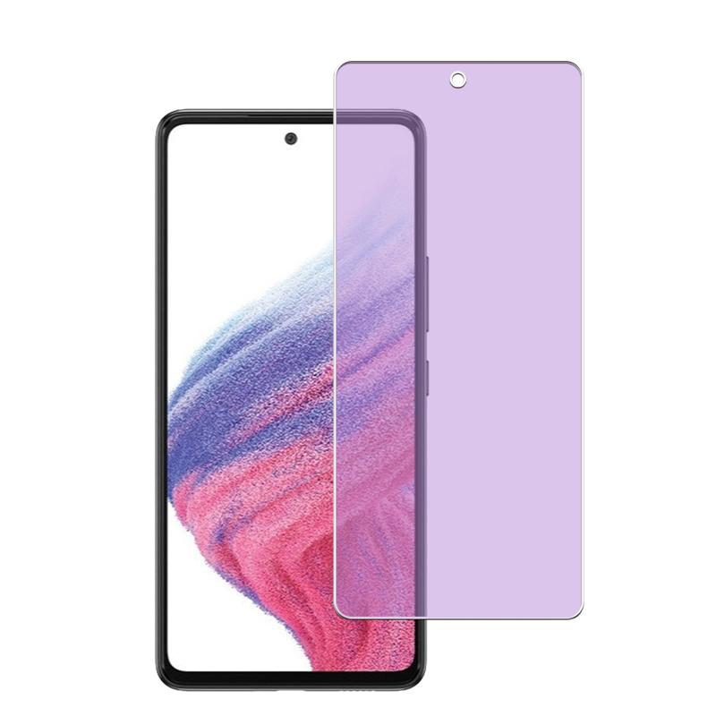 【ブルーライトカット】対応 Galaxy A53 5G SC-53C 用のガラス フィルム FOR Galaxy A53 5G SC-53C 用の液晶 保護 フィルム ブルーライト 画面 保護ガラス 【日本旭硝子素材AGC製品 硬度9H 気...