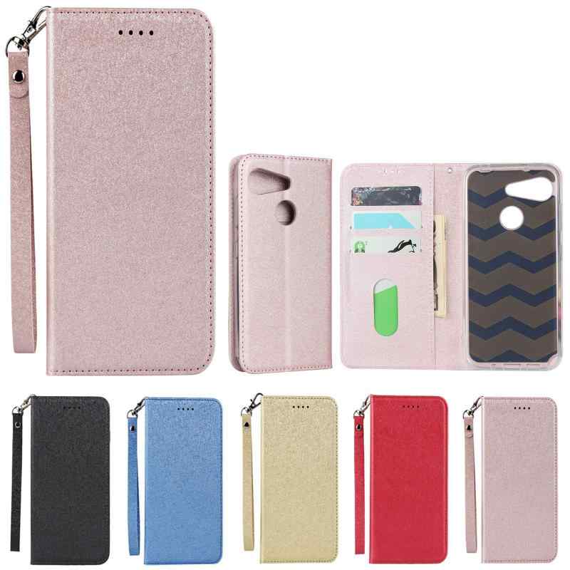 Eastwave for Android One S6 ケース for GRATINA KYV48 対応 手帳 ストラップ付き PU皮革 明るい色 内蔵マグネット 携帯カバー カードポケット スタンド機能 便利 ピンク【機能性(1)】：fo...