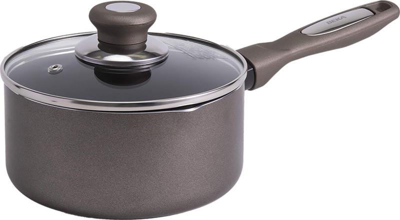 BEKA ベカ 16cmソースパン ガス/IH対応 ノンスティックコーティング ガラスふた付サイズ：D317×Φ160×H128mm重量：780g内面：フッ素樹脂塗膜加工、本体：アルミニウム合金、はり底：ステンレス鋼（クローム18％）、持ち...
