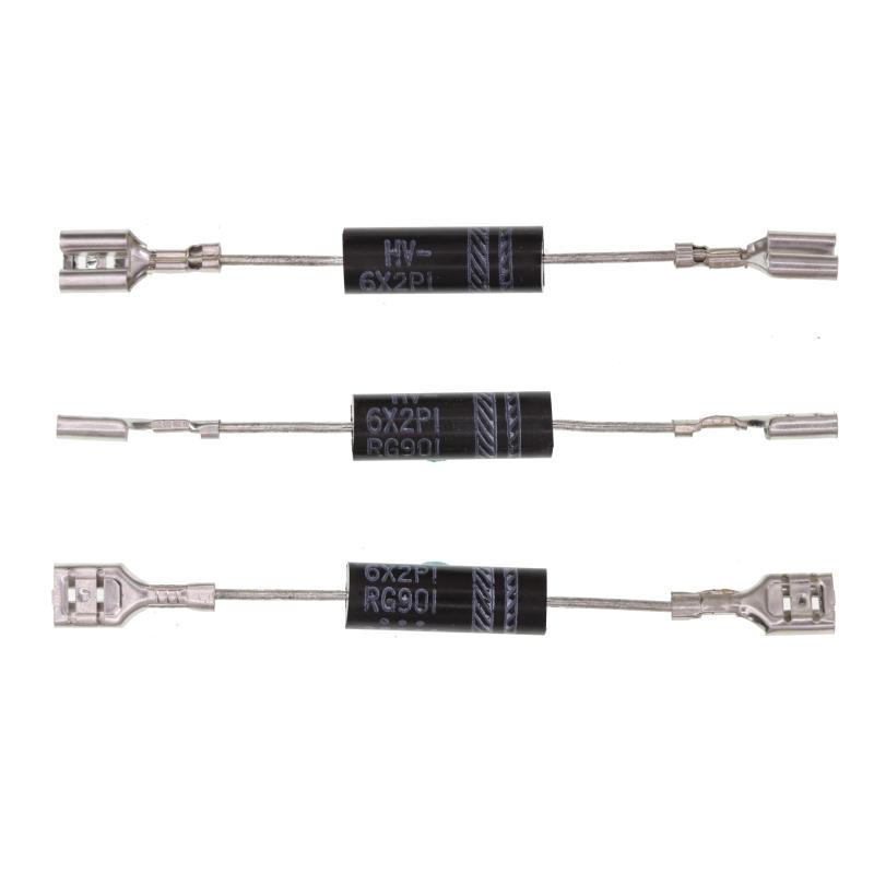 (3個入り）HV-6X2P1 電子レンジ用高圧整流ダイオード（2CLS01 2X062Hと交換用）高圧ダイオードピーク反復的な逆電圧: 6KV（D1）、1.7KV（D2）パッケージ数量: 32CLS01 2X062Hと交換注：高電圧ダイオー...