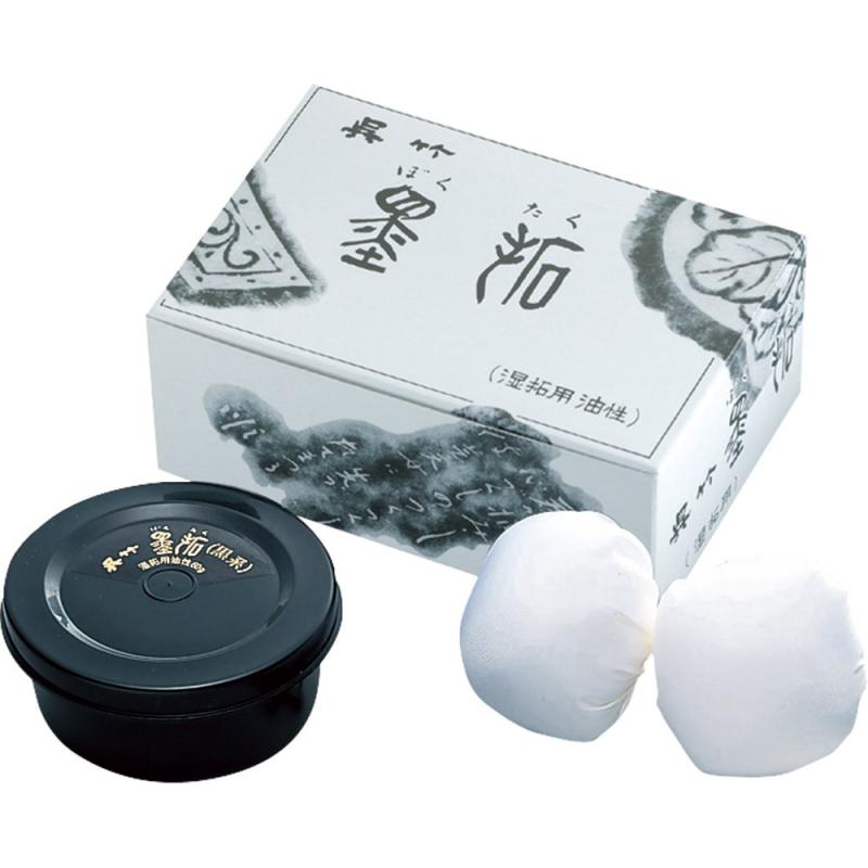 呉竹 墨汁 墨拓 黒系 60g CD1-6高級植物油を使った油性墨拓です。にじまず、ムラのない、きめ細かい拓本が得られます。125mm×51mm×86mm