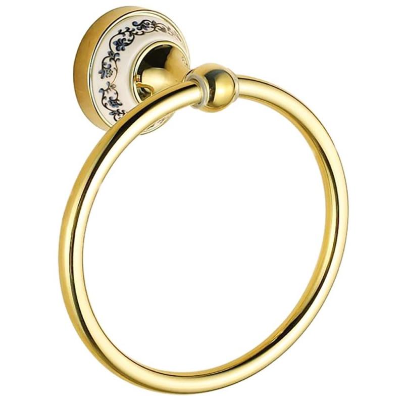 Honesty Mouth タオル掛け タオルハンガー 洗面所 トイレ キッチン タオルリング タオルホルダー おしゃれ 壁 ネジ ステンレス【優れたデザイン性】 美しく清潔感溢れるデザインがおしゃれなアンティーク風タオルハンガー(リング)...