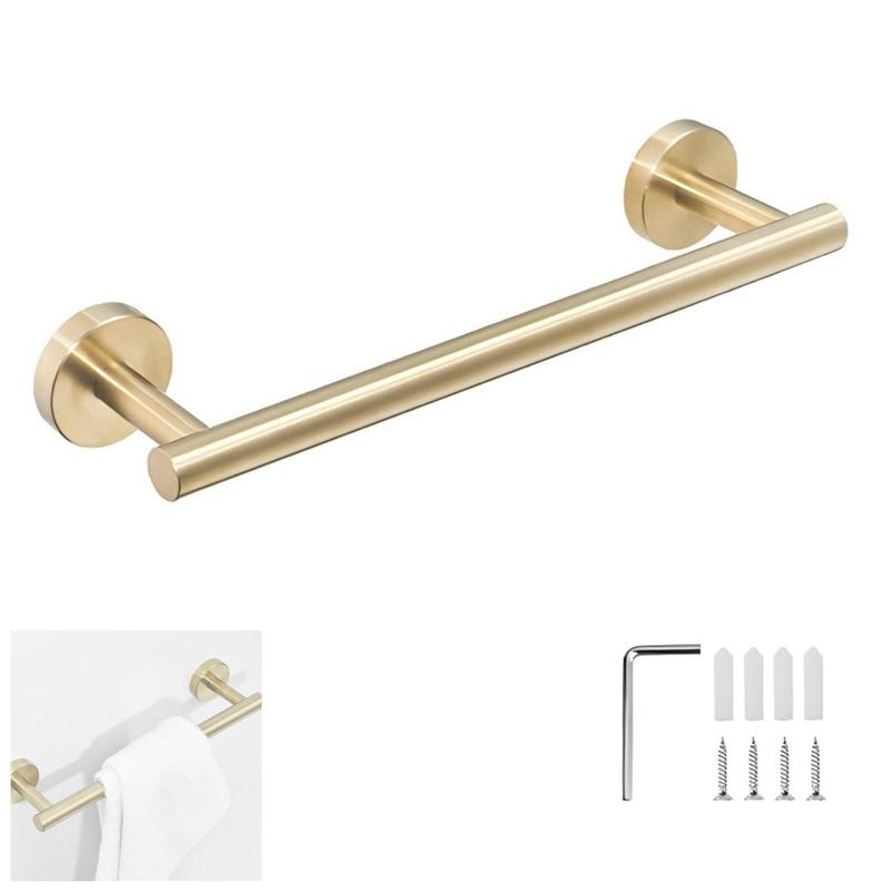 Lemfema タオル掛け 全長40cm ステンレス鋼製 タオルバー タオルハンガー ネジ付き 壁掛け ネジ付き タオルホルダー トイレ 浴室 洗面所 バスルームアクセサリー キッチン用 省スペース【商品仕様】：このタオル掛けの全長約40c...