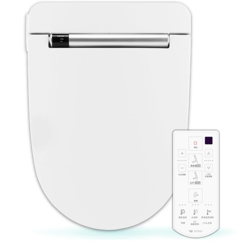 VOVO STYLEMENT 温水洗浄便座 セルフクリーニング フルステンレスノズル 温熱シート 温乾水洗い 乾燥 消臭 LED照明ビデシート。