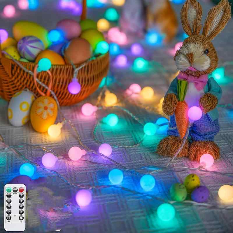 LED ストリングライトカラフルな つや消し ボール イースター 装飾 ライト クリスマス 雰囲気 ライトバッテリーボックスカラーライト 点滅 ライト 卸売ORIGIN: 浙江省台州市輸入するかどうか: いいえ認証: いいえ入力電圧: ≤3...